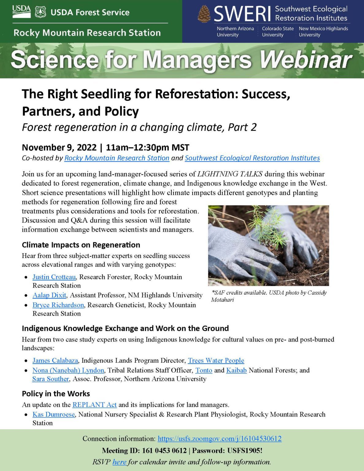 Forest Regeneration in a Changing Climate - New Mexico Forest and ...