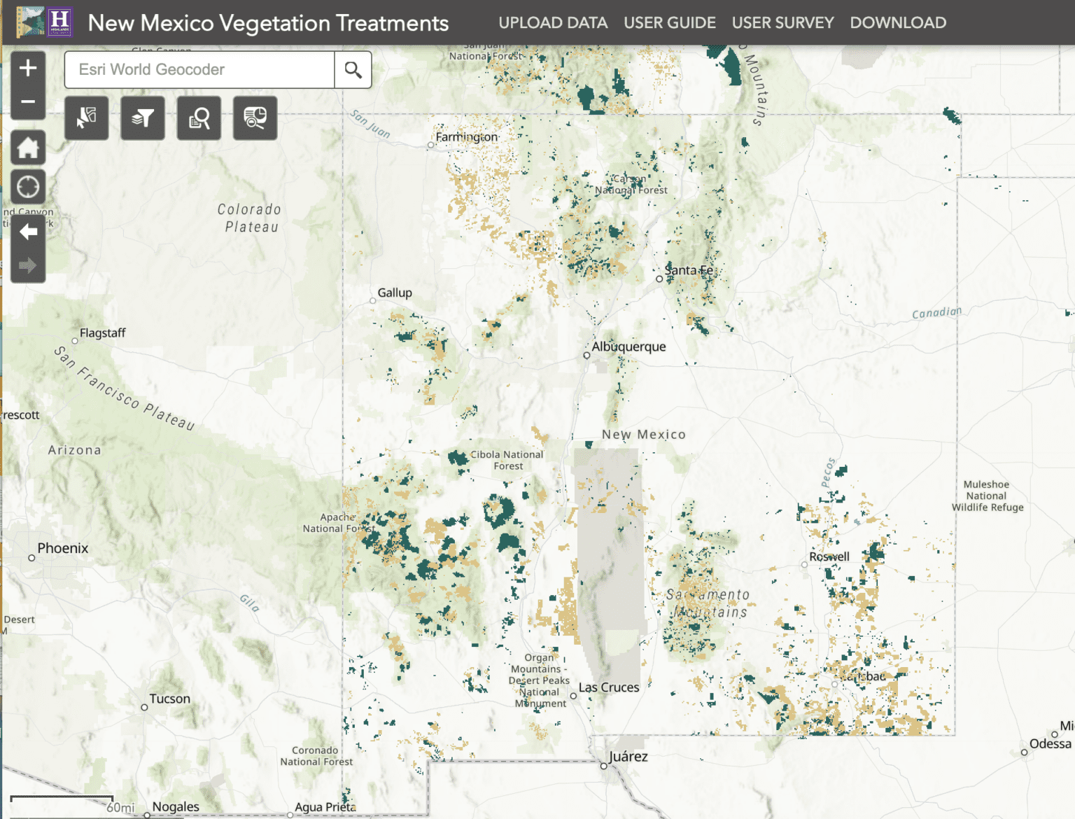 Mapping 100 years of vegetation treatment - New Mexico Forest and ...