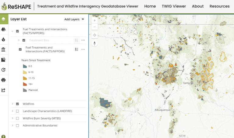 Nationwide vegetation treatment map, geodatabase launches - New Mexico ...